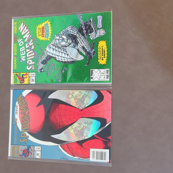 Marvel | Other | Comic Books Spiderman And Web Of Spiderman Holographic ...